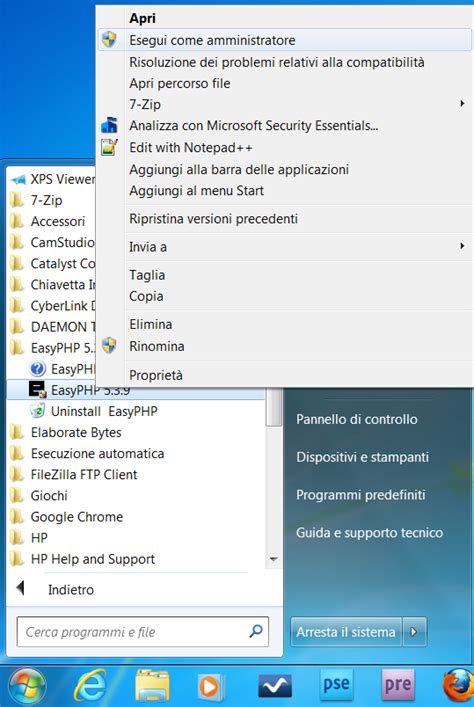 Lavori E Lavoretti EasyPHP E Workbench Apache E MySQL Come Servizi Creare L Istanza DBA In