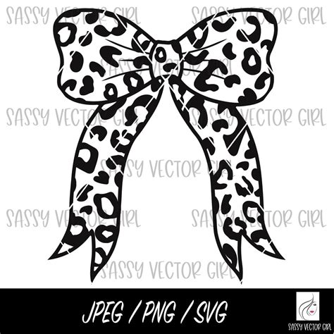 Leopard Bow Png Leopard Coquette Bow Png Retro Cheetah Bow For Sublimation Leopard Bow Svg