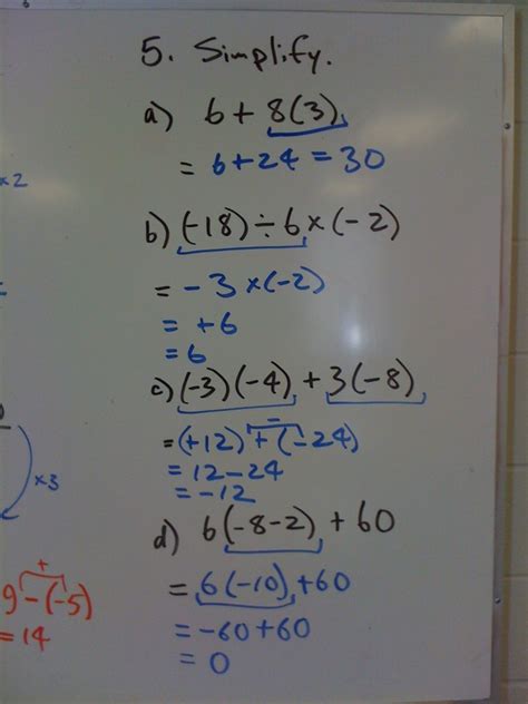 Review Fractions Integers Bedmas Applied Math 10 Albert Campbell