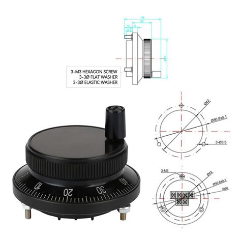 5v 6 Terminal Generador De Codificador De Pulso De Rueda De Mano Cnc