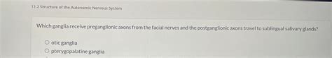 Solved 112 structure Of The Autonomic Nervous Systemwhich Solved 112 structure Of The Autonomic Nervous Systemwhich