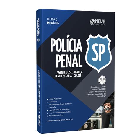 Apostila Polícia Penal Sp Sap Sp 2023 Agente De Segurança