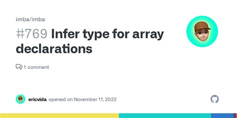 Infer Type For Array Declarations Issue 769 Imba Imba GitHub