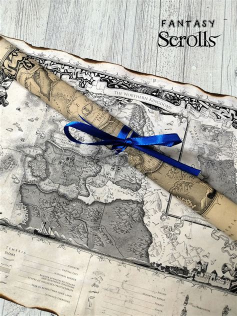 Witcher The Northern Kingdoms Map The Northern Kingdoms Etsy