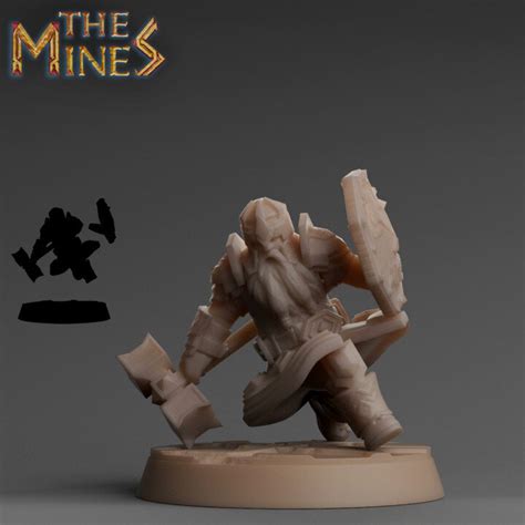 Dwarf With Hammer The Mines Ogres Goblins Dwarfes Tabletop