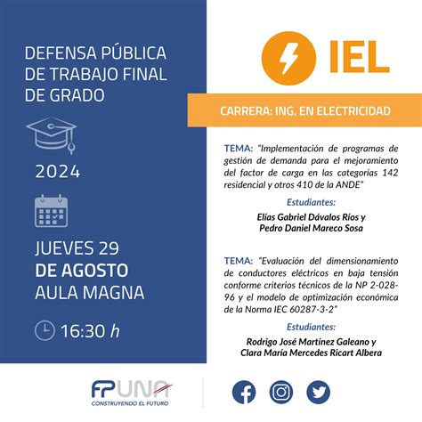 Defensa de Trabajo Final de Grado Ingeniería en Electricidad