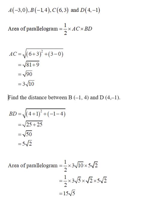 answered a 3 0 b 1 4 c 6 3 and d 4 1 1 xАcх bd 2 area of