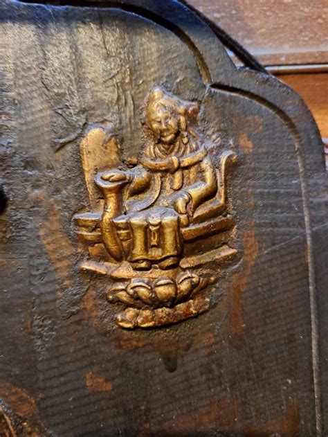 Ancienne Planche En Bois Bouddhiste Du Tibet Gebraucht In La Roche FR