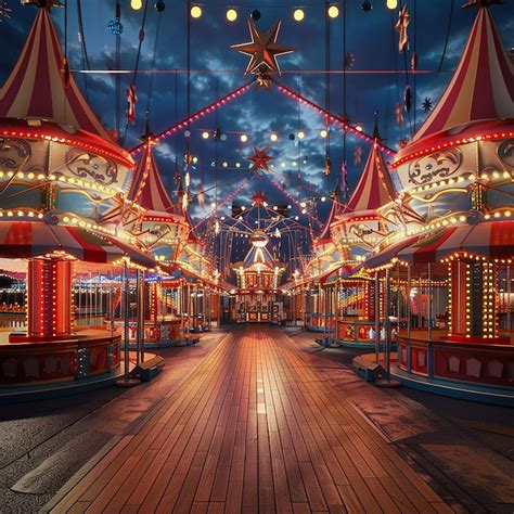 Premium Photo 3d Rendered Carnival Decorations