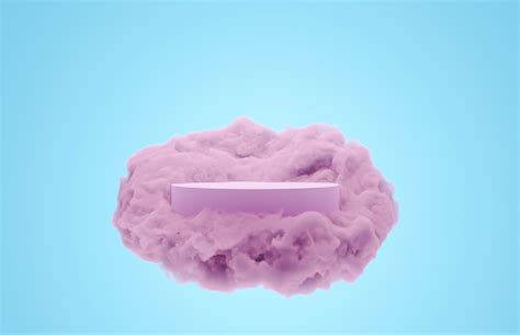 3d 파스텔 구름 연단 또는 포장 프리젠테이션 및 화장품을 위한 무대 모형 스탠드 제품 장면 배경입니다 3d 연단 무대 그림 0