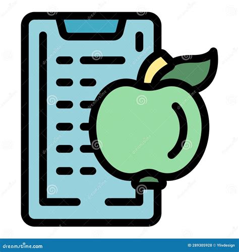 Smartphone With App Of Diet Plan On Screen And Dietic Fruits Vegetables Measuring Tape Beside