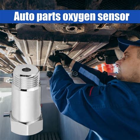 O2 Sensor Spacer Auto Oxygen Sensor Stainless Steel O2 Sensor Connector Automotive Replacement