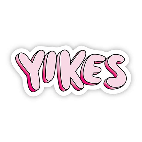 Yikes Just Yikes This Sticker Is A Part Of The Pink Aesthetic Sticker Collection Details 3