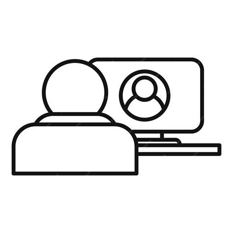 Premium Vector Personal Video Call Icon Outline Personal Video Call Vector Icon For Web Design