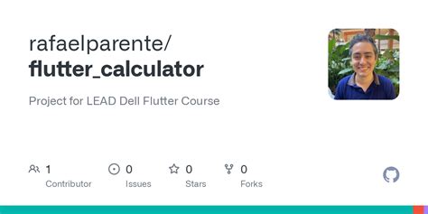 GitHub Rafaelparente Flutter Calculator Project For LEAD Dell Flutter Course