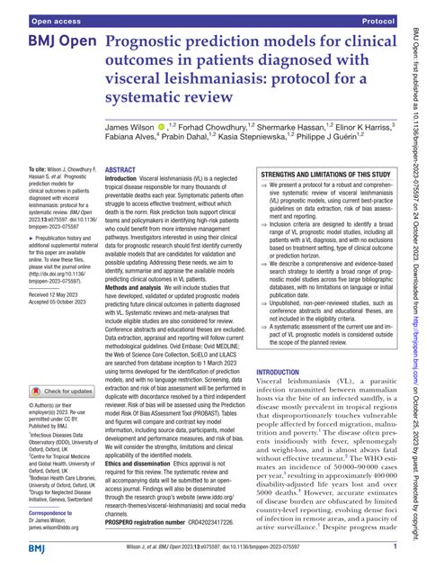 Pdf Prognostic Prediction Models For Clinical Outcomes In Patients