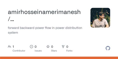 github amirhosseinamerimanesh power flow forward backward forward