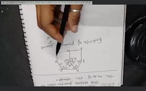 15 A Regular Pentagon Is A Five Sided Figure Which Has All Of Its Angles
