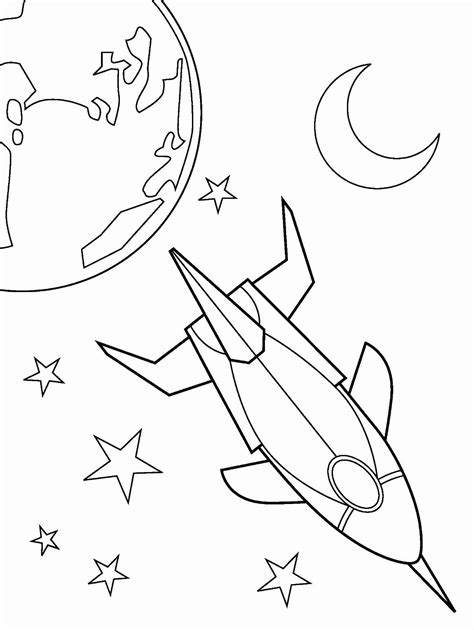 Трафарет рисунок ко дню космонавтики