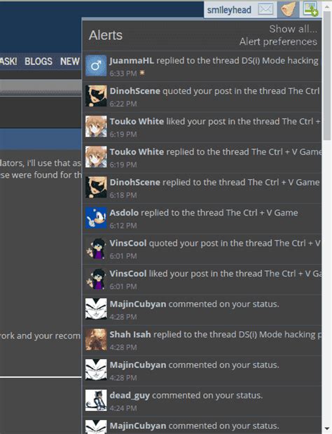 Alerts Box Redesign Make Use Of Screen Space GBAtemp Net The