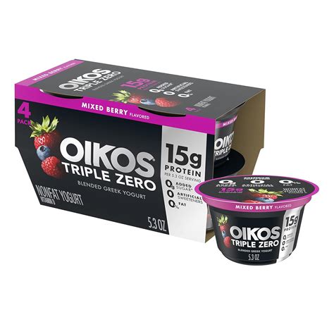 Oikos Triple Zero Mixed Berry Greek Yogurt Pack Puerto Rico Ubuy