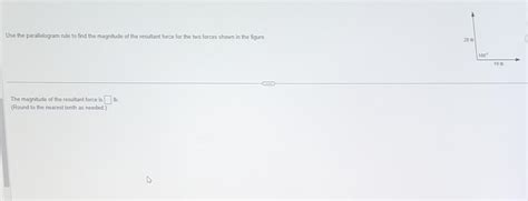 Solved Use The Parallelogram Rule To Find The Magnitude Of Chegg