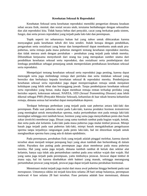 Kesehatan Seksual Dan Reproduksi Joshua Michael 412410007 Pdf