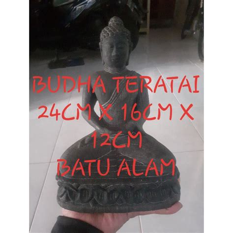 Jual Patung Budha Termurah 24cm Batu Alam Hobby Koleksi Pajangan