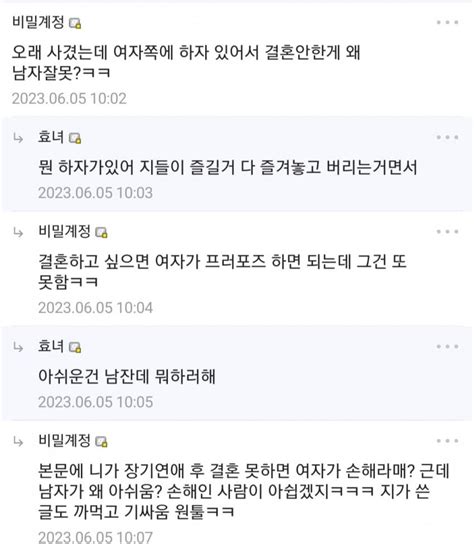 장기연애 후 깨지면 여자가 손해다 포텐 터짐 최신순 에펨코리아