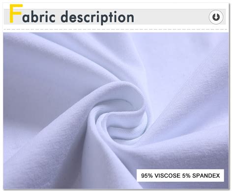 Supply 95 Viscose 5 Spandex Single Jersey Knit Color Fabric Factory