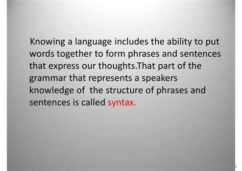 Syntax General Reading Comprehension English Esl Powerpoints