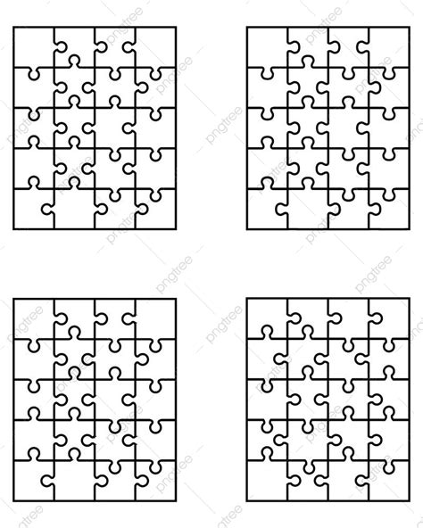 퍼즐 퍼즐 템플릿 직소 디자인 부품 무늬 연결 Png 일러스트 및 벡터 에 대한 무료 다운로드 Pngtree