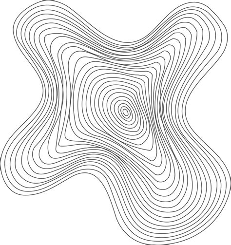 Linear Wooden Tree Rings Pattern Topography Circles With Map Texture