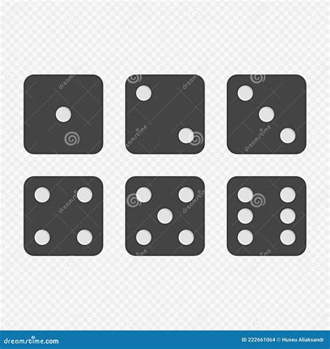 Dice Vector Icons Stock Vector Illustration Of Cube 222661064