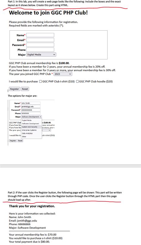 Solved Part 1 In This Lab You Will Create A Web Page Looks Chegg