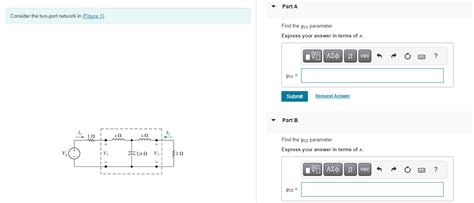 Solved Consider The Two Port Network In Figure Part Chegg