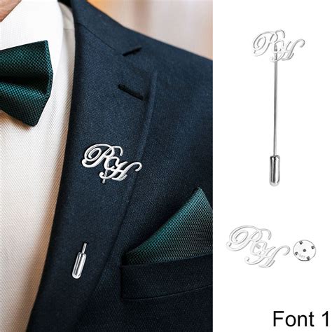 Personalized Initial Name Lapel Pin Custom Lapel Pins Lapel Pins