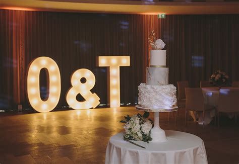 5ft White Light Up Initials Light Up Love