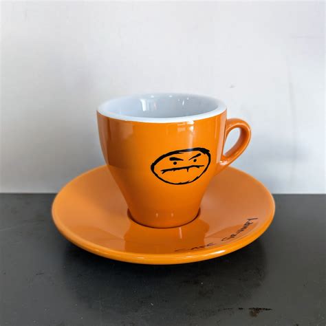 Cappuccino Cup And Saucer Set Cafe Grumpy