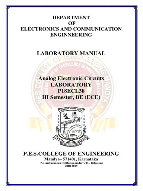 Aec Lab Manual Download Free Pdf Operational Amplifier Amplifier