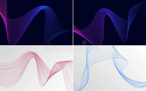 Collection Of Geometric Minimal Lines Pattern Set Stock Vector Illustration Of Element Pack