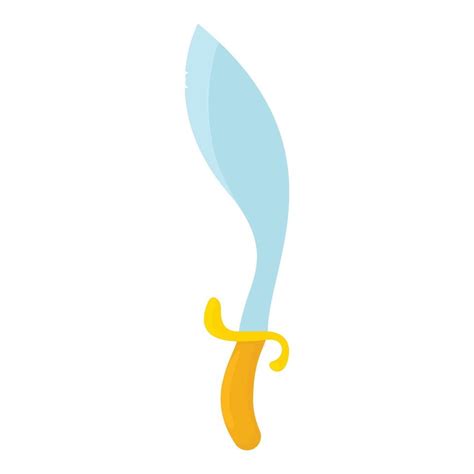 Short Curved Sword Icon Cartoon Style 15090104 Vector Art At Vecteezy