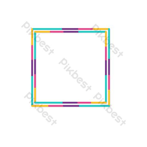 Colorful Border Dialog Text Box AI PNG Images Free Download Pikbest