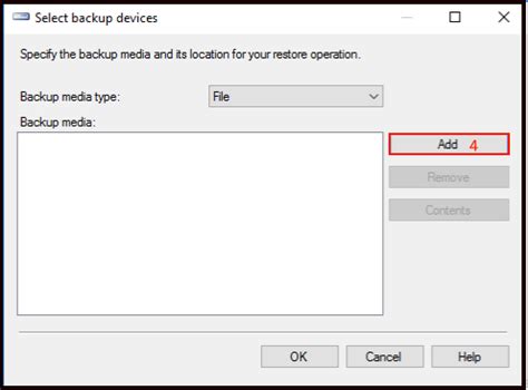 Restoring MSSQL Database With Management Studio Diadem Technologies Support Knowledgebase