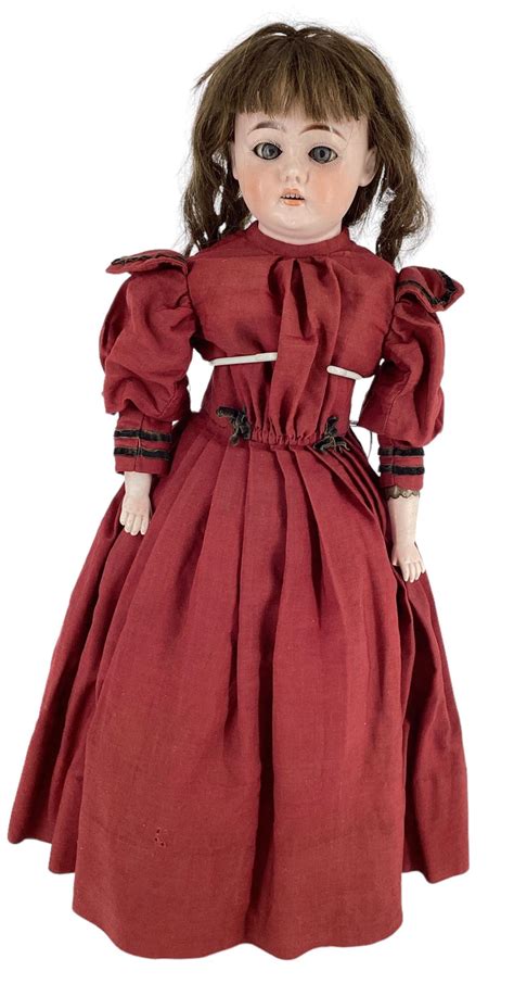 Lot German Bisque Shoulder Head Girl