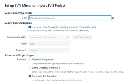How To Import Svn Project In Bitbucket Using Svnssh Svn Mirror