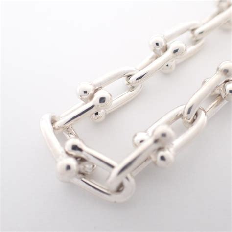 Tiffanyandco 新品磨き Tiffany＆co ティファニー ハードウェア スターリングシルバー スモール リンク ブレスレット