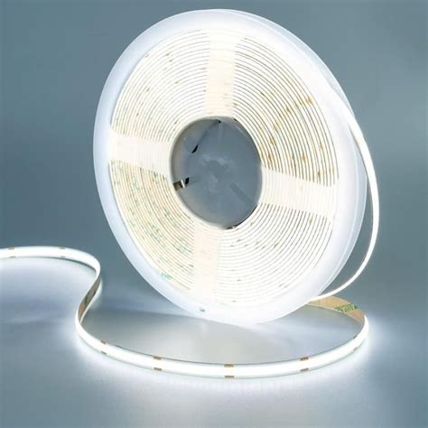 24V 10M Cob Ruban Led Blanc Froid 6000K 312Led M Luminescence Uniforme