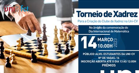Torneio de Xadrez para a Criação do Clube de Xadrez na Uni CV