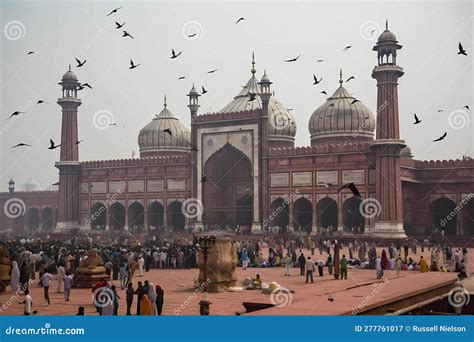 Jama Masjid Famous Building Icon Royalty Free Illustration